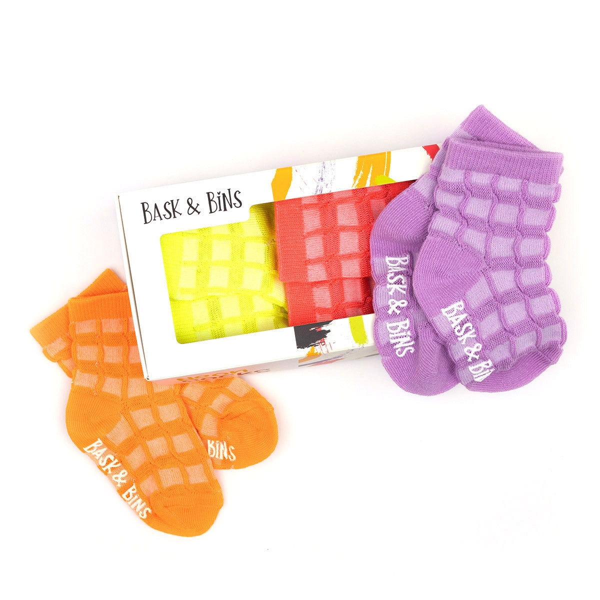 Neon Sock Box Set – Bask & Bins